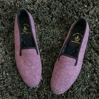 Harris Tweed Slippers – Custom Made In England By Foster & Son