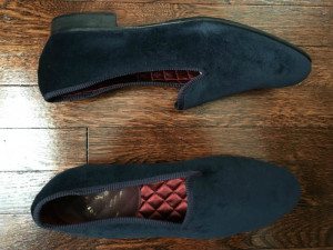 Tuxedo Slippers Custom Made | Alternative To Patent Leather