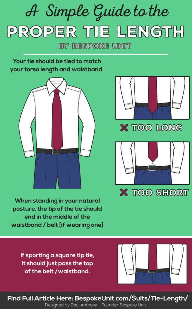 Tie Length Guide | Learn Proper Placement To Get The Correct Look