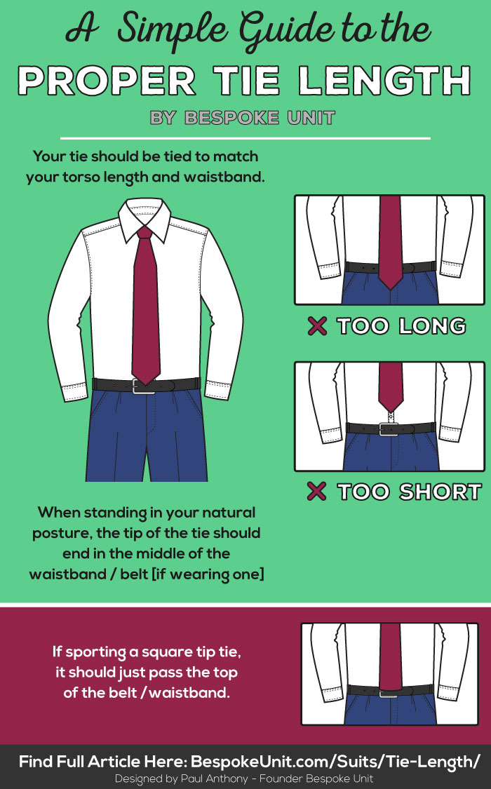 Tie Length Guide Learn Proper Placement To Get The Correct Look Tie Length Guide Learn Proper Placement To Get The Correct Look