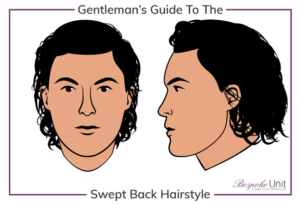 Men's Natural Swept Back Long Hairstyle: Guide To Face Shapes & Styling