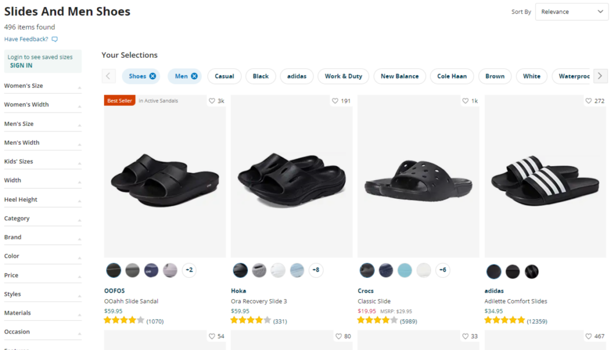Best Slides For Men On Zappos - BespokeUnit