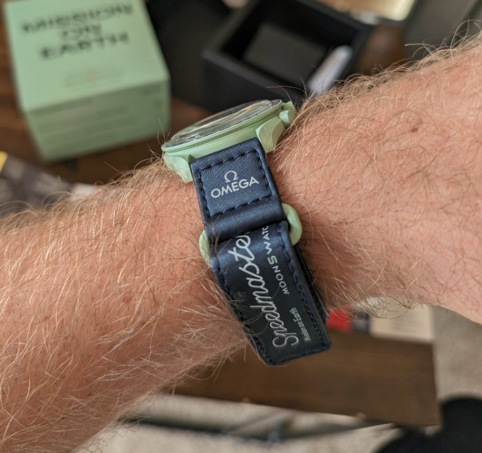 Unboxing The Omega MoonSwatch Earth: Mint Green Bioceramic