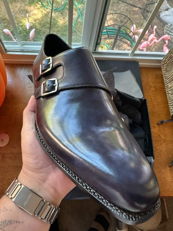 BLKBRD Shoes Review - Navy Calf Museum Leather From Italy